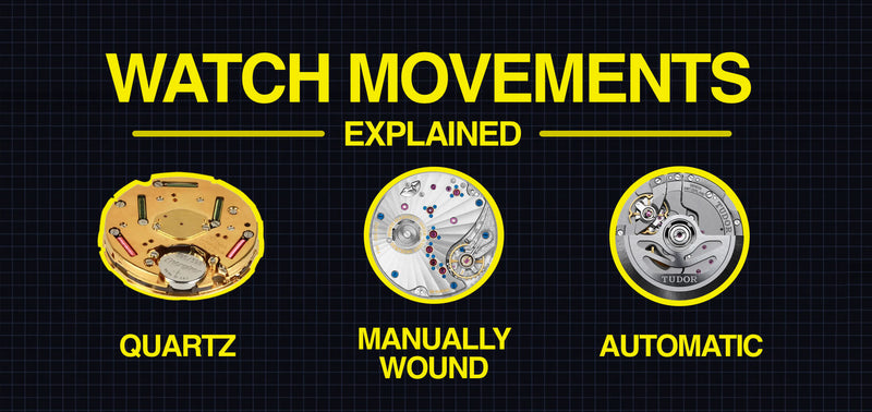Quartz, automatic or manual-wound? Different watch movements explained